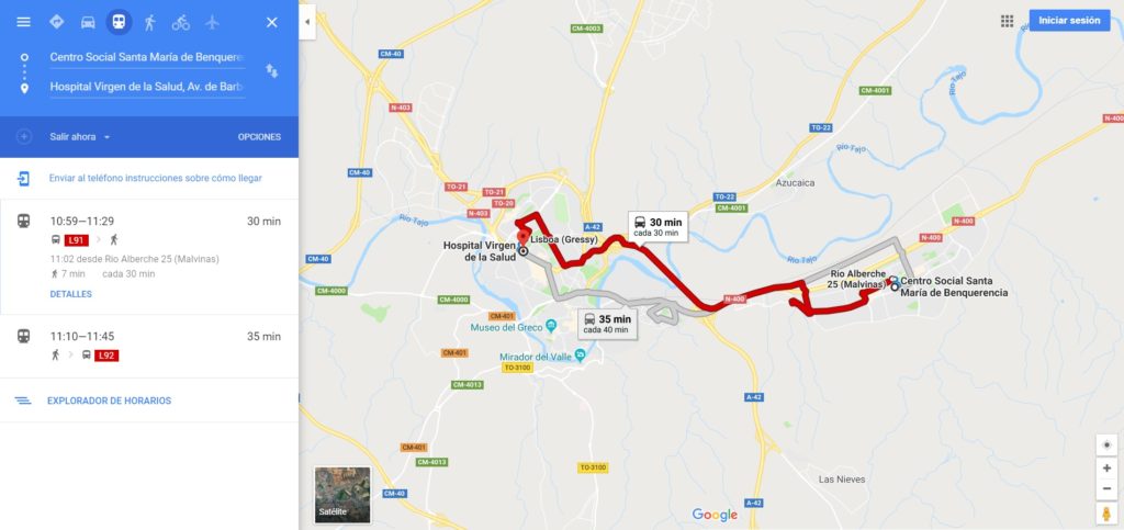 Los horarios, enlaces y rutas para moverte en transporte público, en tu ...